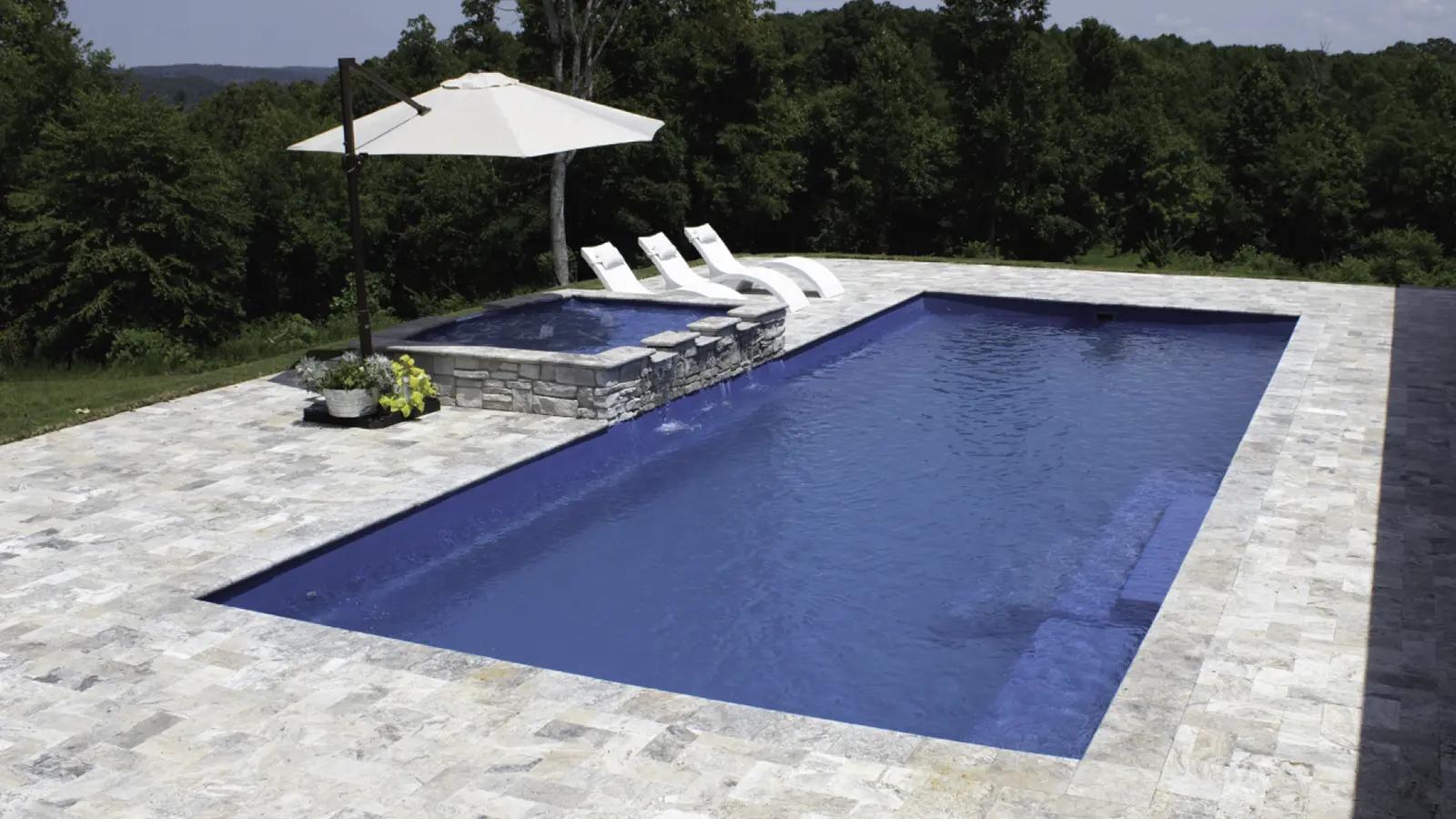 The Grand Fiberglass Pool Shape - Pools123 Texas